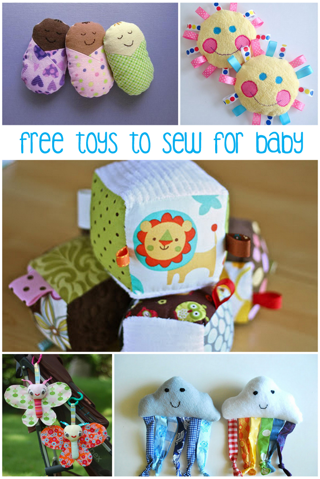 8 Free Baby Toys To Sew Peek a Boo Pages Patterns Fabric More 