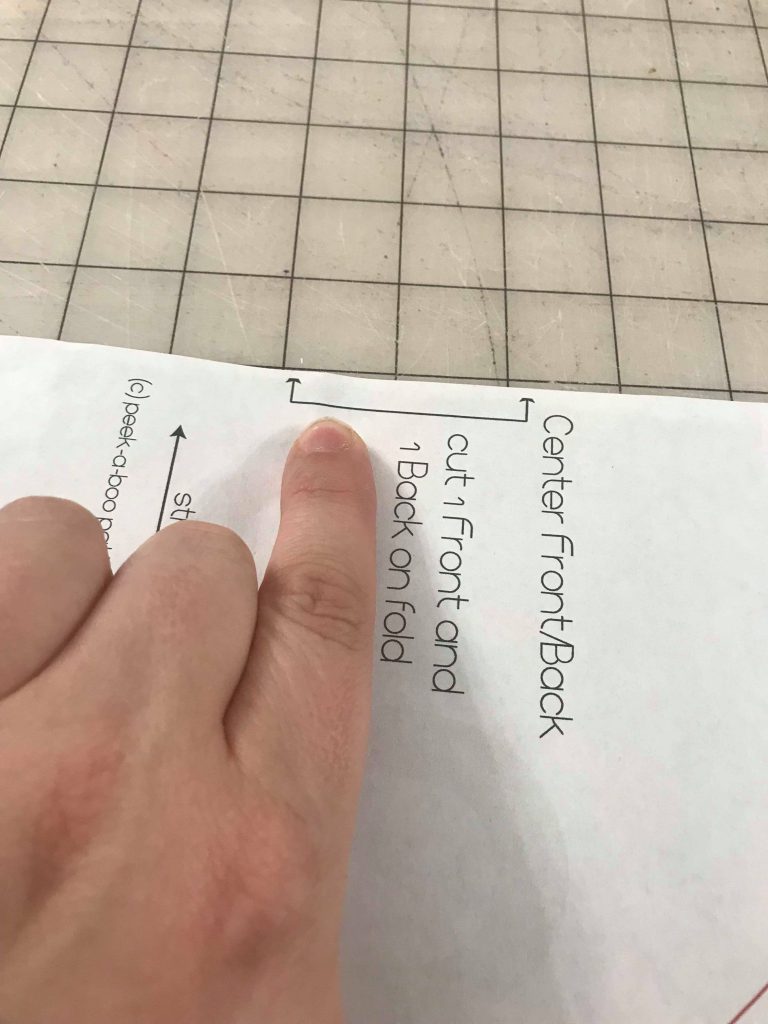 How to Cut Out Pattern Pieces